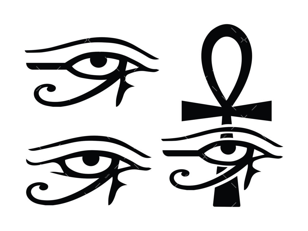 Eye of Ra SVG, PNG, PDF, Ankh Cross SVG, gyptian symbols svg
