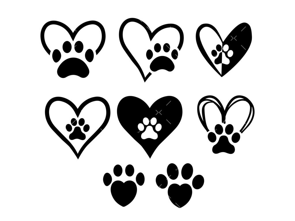 Dog Paw Pattern SVG, PNG, PDF, Dog svg, dog paw svg, dog lover svg