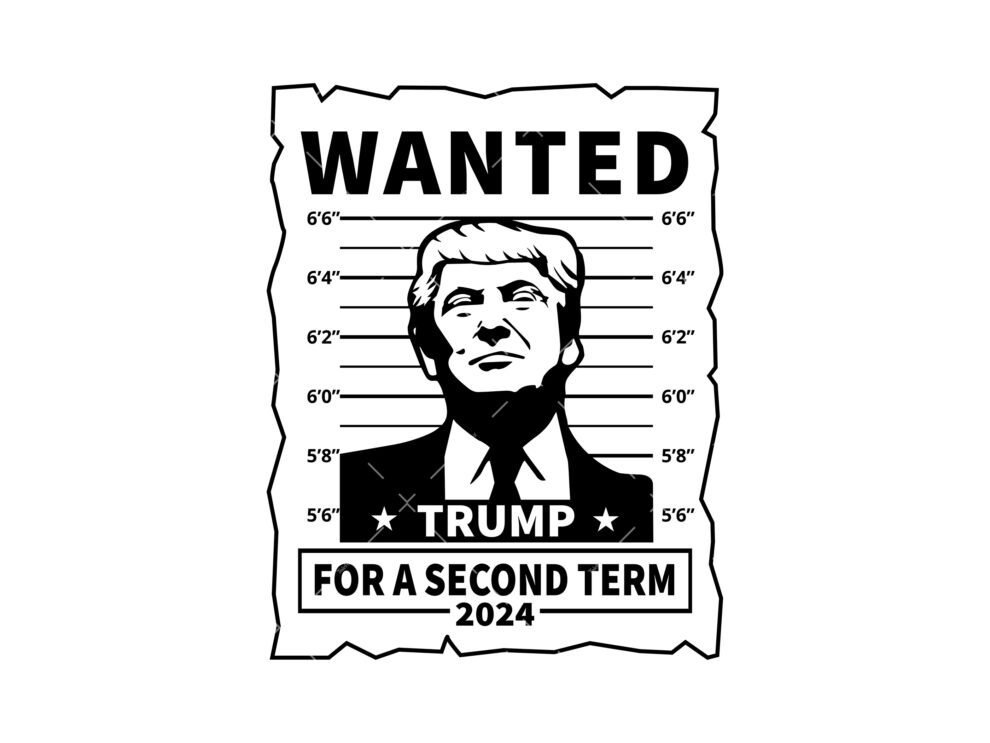 Wanted Trump 2024 SVG, PDF, PNG, Trump America Flag SVG, Wanted Trump ...